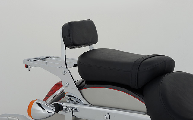 バックレスト Backrest Spaan Steel Black特有のホンダVT 750ブラックウィディ Black Specific ...