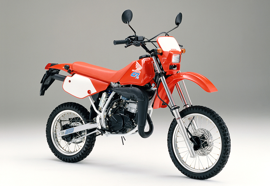 Honda | オフロード走行の楽しさを存分に味わえる本格装備のランドスポーツバイク「ホンダ CRM50/80」のカラーリングを一新し発売